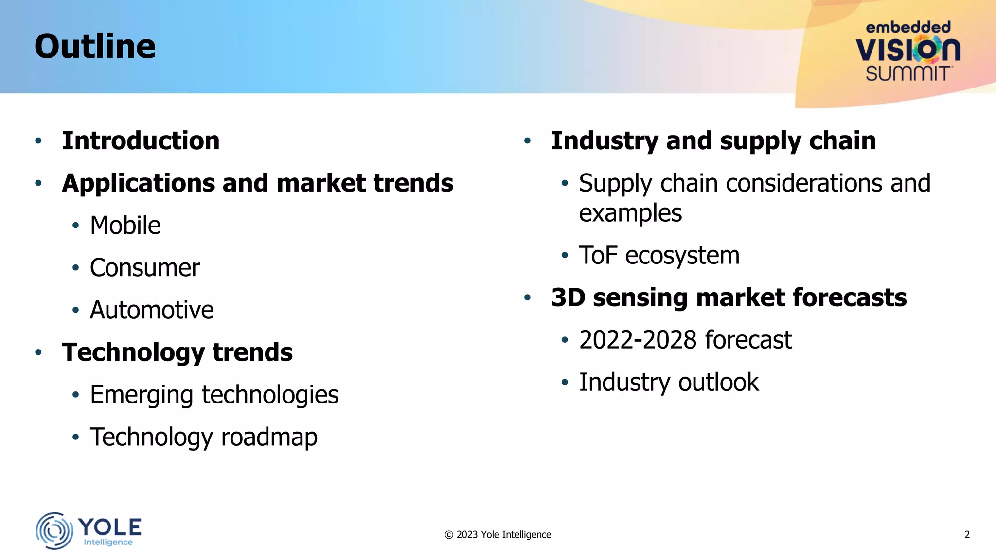 “3D Sensing: Market and Industry Update,” a Presentation from the Yole ...