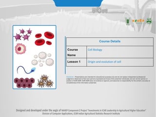 Cell biology for the under graduate course | PDF