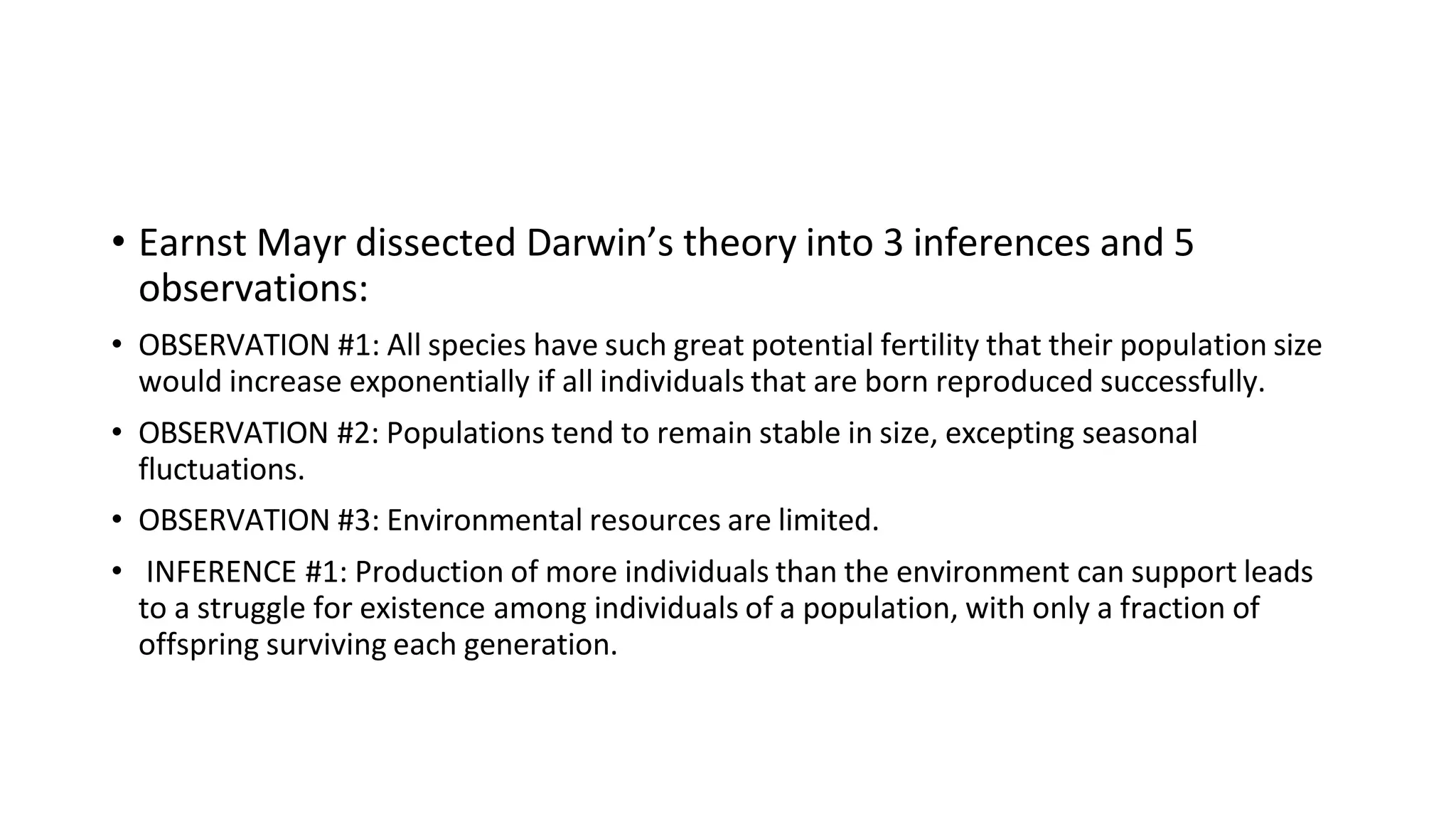 BT1010 Darwin Evolution_Chapter 1 class 3 (2).pptx | Biological ...