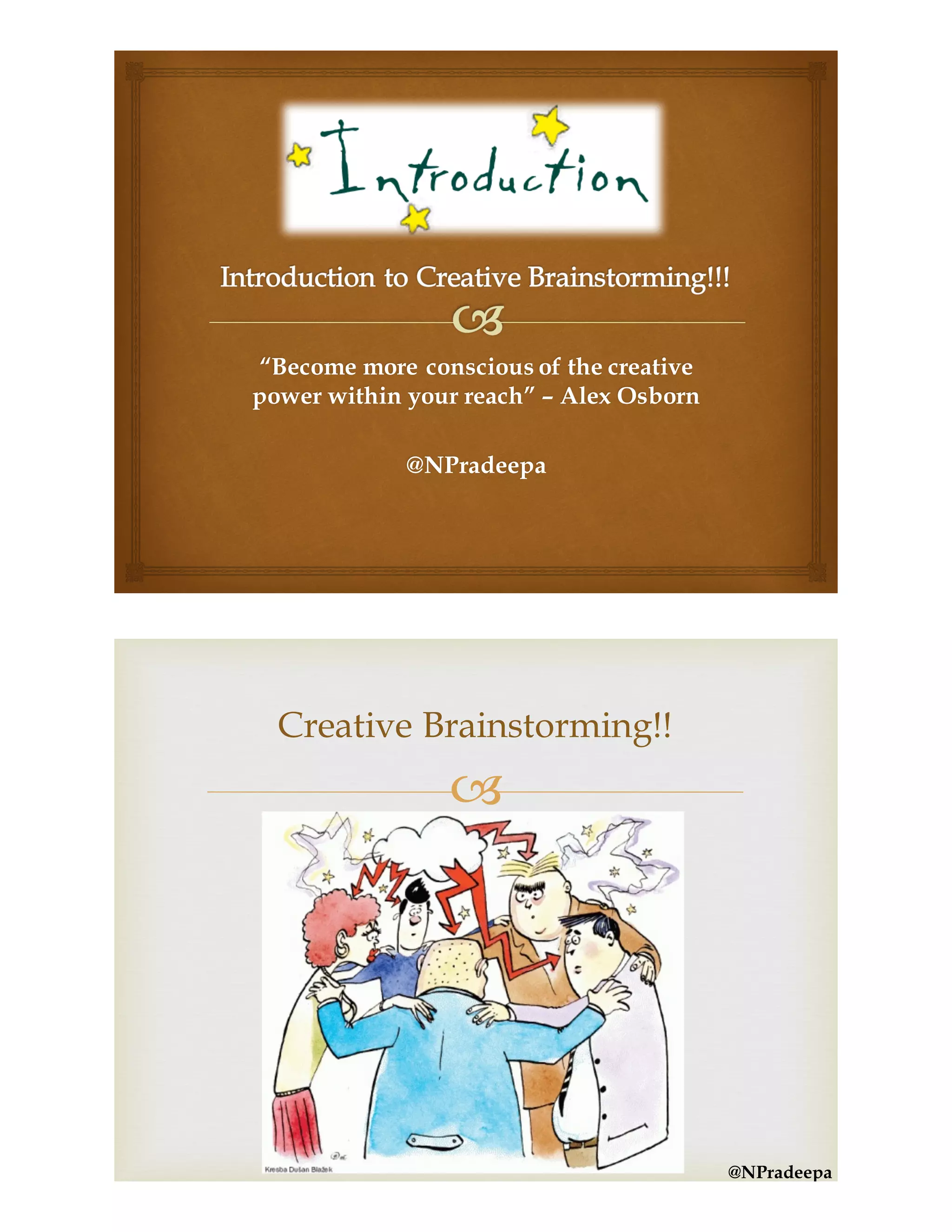 Create Brainstorming Commandos for Creative Problem Solving | PDF