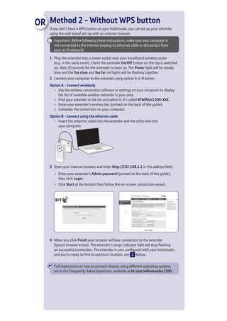 BT 11ac Dual-Band Wi-Fi Extender 1200 | PDF