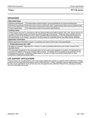 Bt138 datasheet | PDF