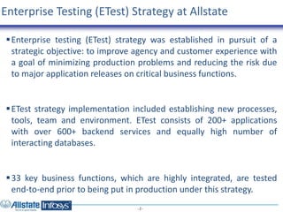 Automating End-to-End Business Scenario Testing | PPT