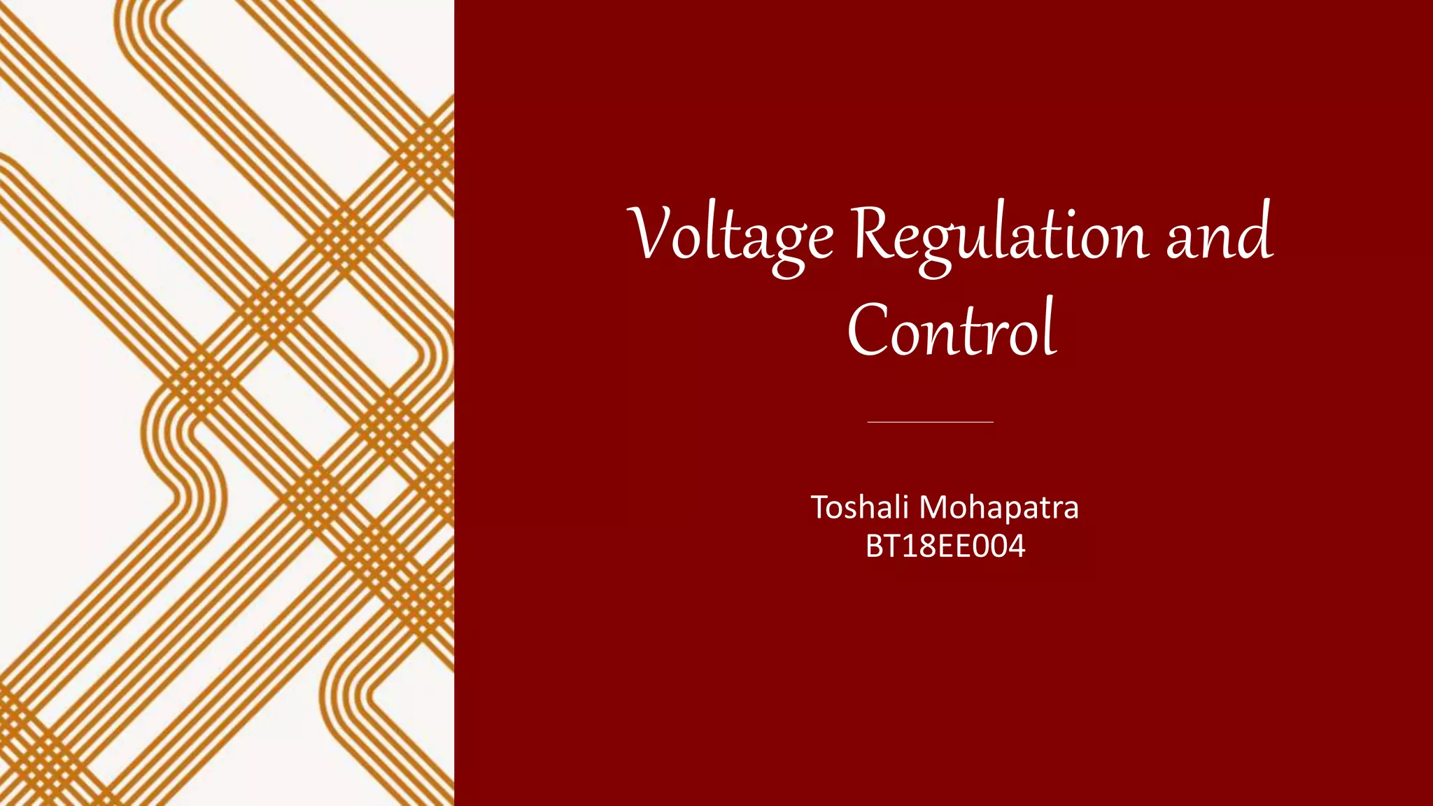 Voltage Regulation and Control in Transmission Lines | PPTX