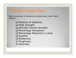 introduction to engineering materials | PDF