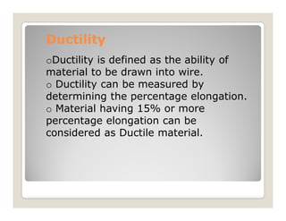 introduction to engineering materials | PDF