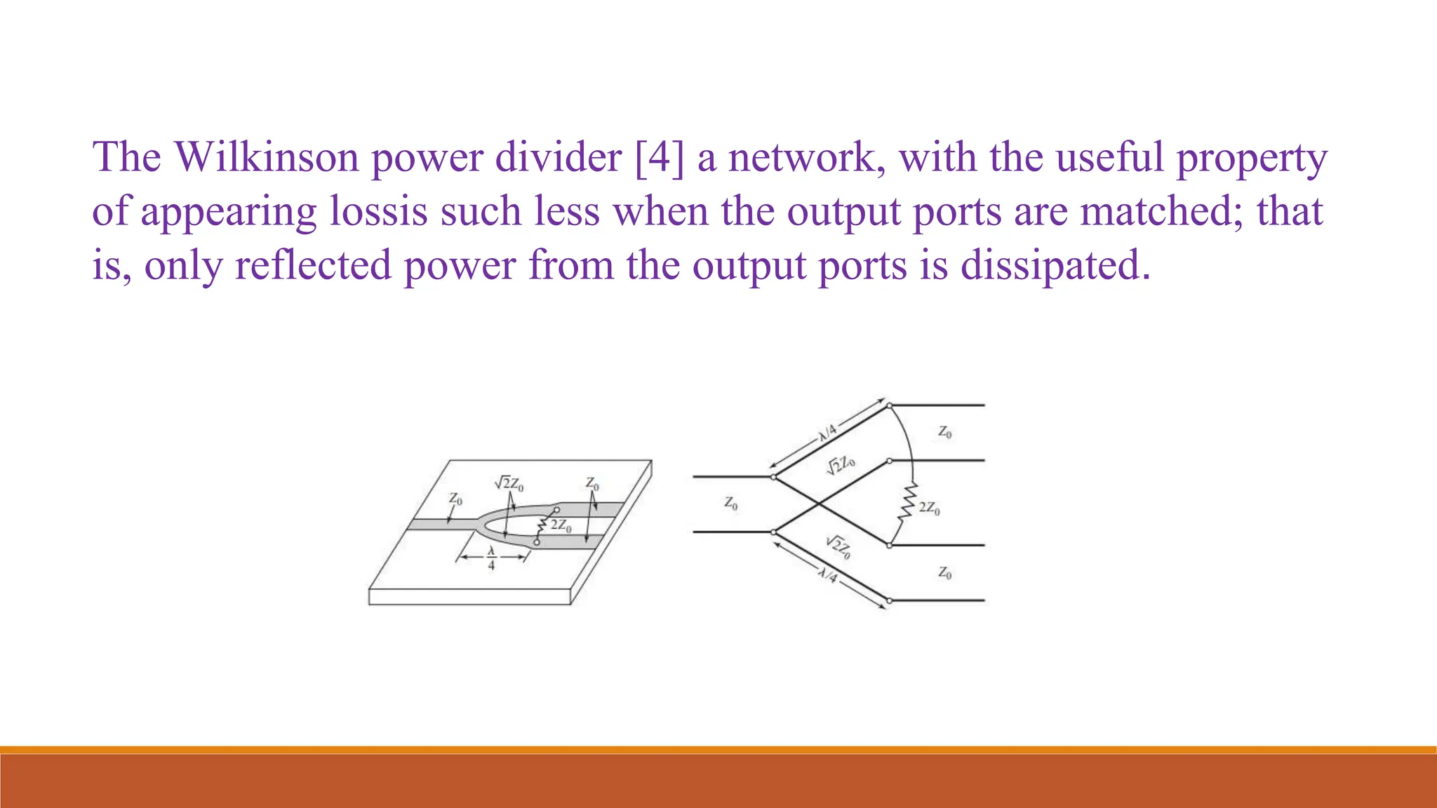 BT21ECE101A Wilkinson power divider,.pptx
