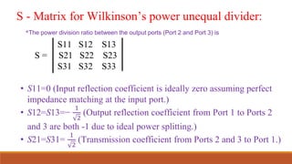 BT21ECE101A Wilkinson power divider,.pptx