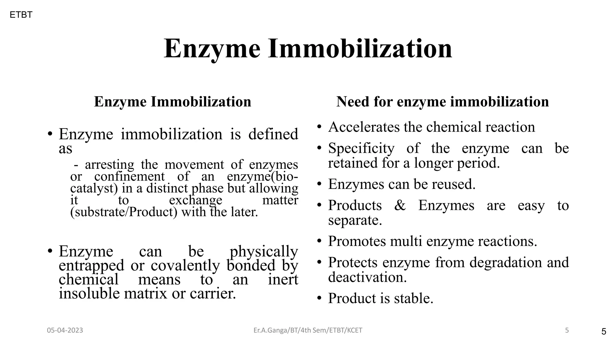 BT2252 - ETBT - UNIT 3 - Enzyme Immobilization.pdf