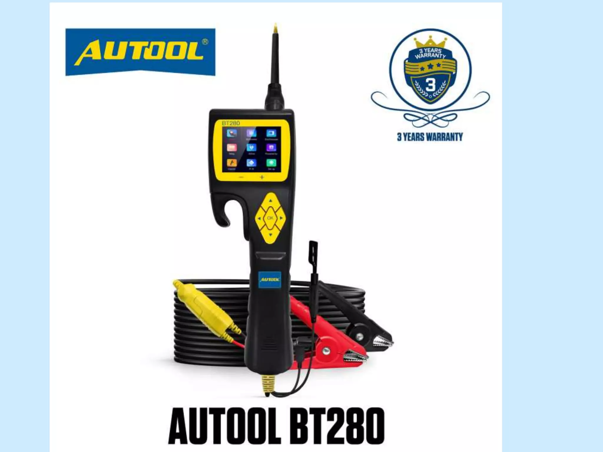 Bt280 AUTOOL Power Circuit Probe Kit, 9-30V Automotive Electrical ...