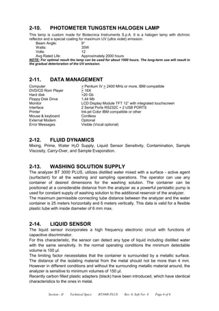Manual de Serviço BT 3000 Plus Ingles | PDF