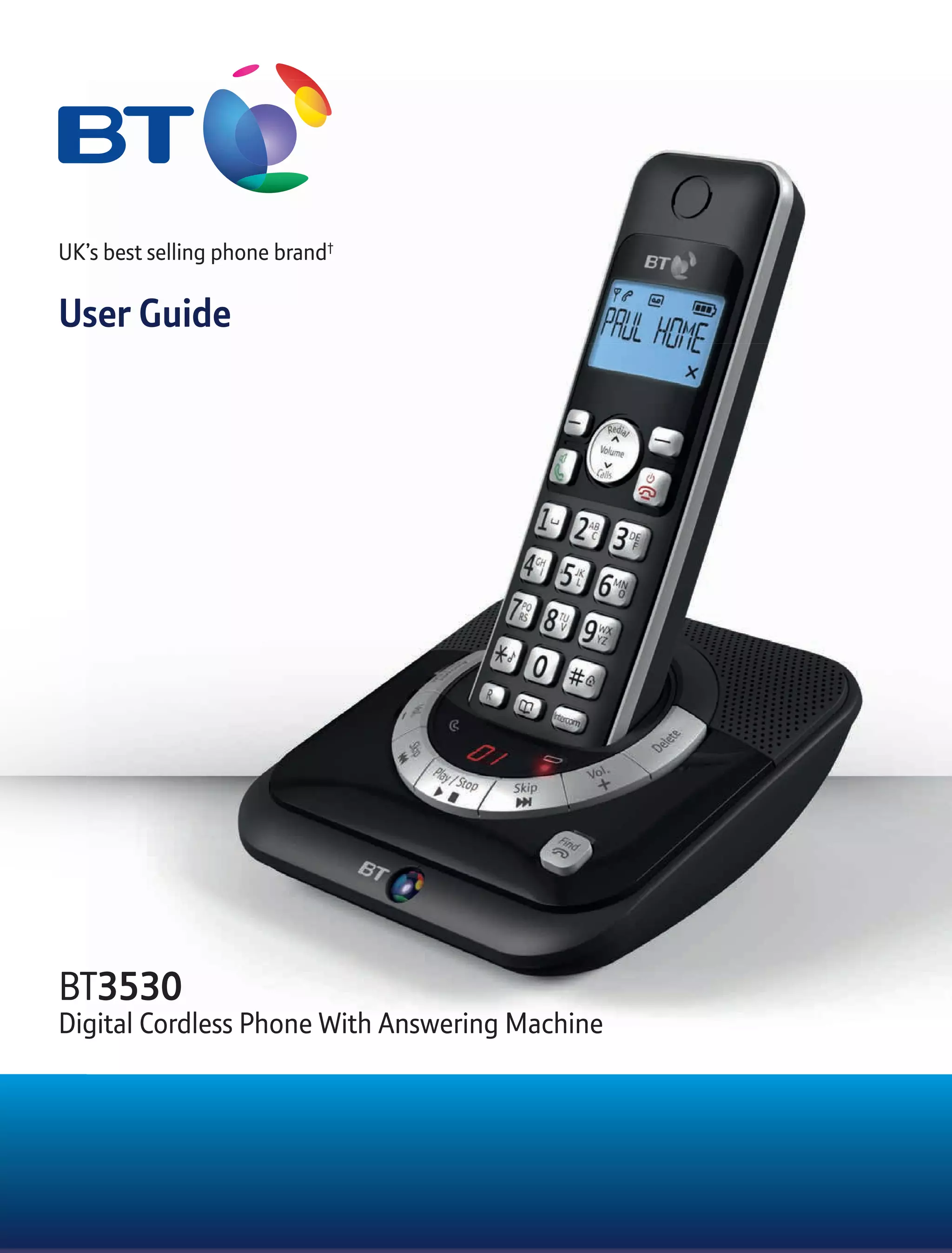 BT 3530 Digital Cordless Phone User Guide | PDF