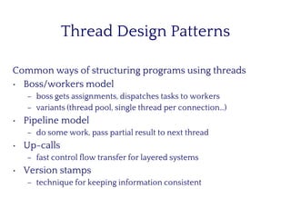 Multithreading models.ppt | Programming Languages | Computing