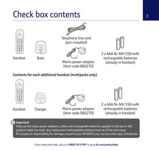 Bt 4000 User Guide – BT 4000 Big Button user manual – QNANCK