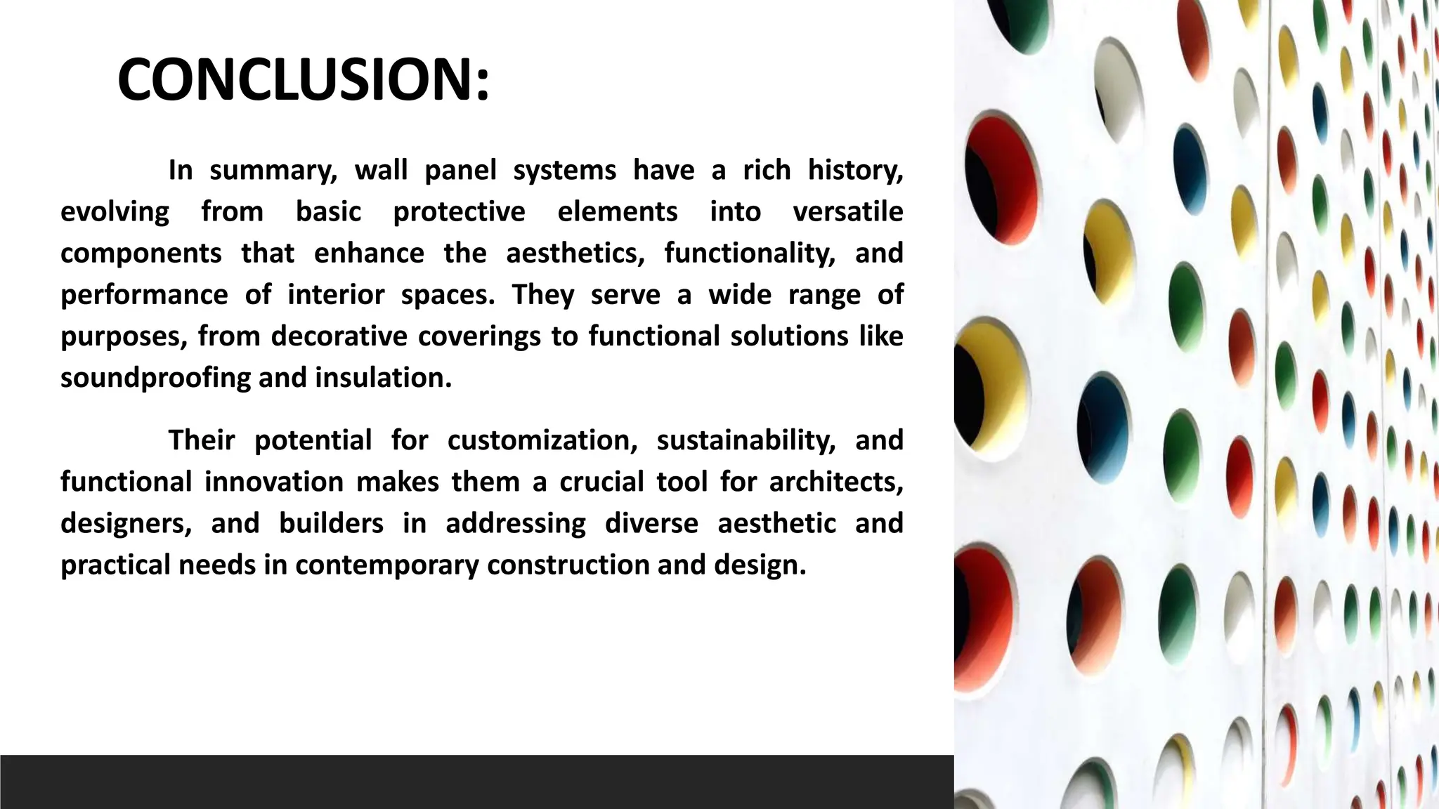 BUILDING TECHNOLOGY MODULE ONE TO 5 WALL PANEL SYSTEM | PPTX