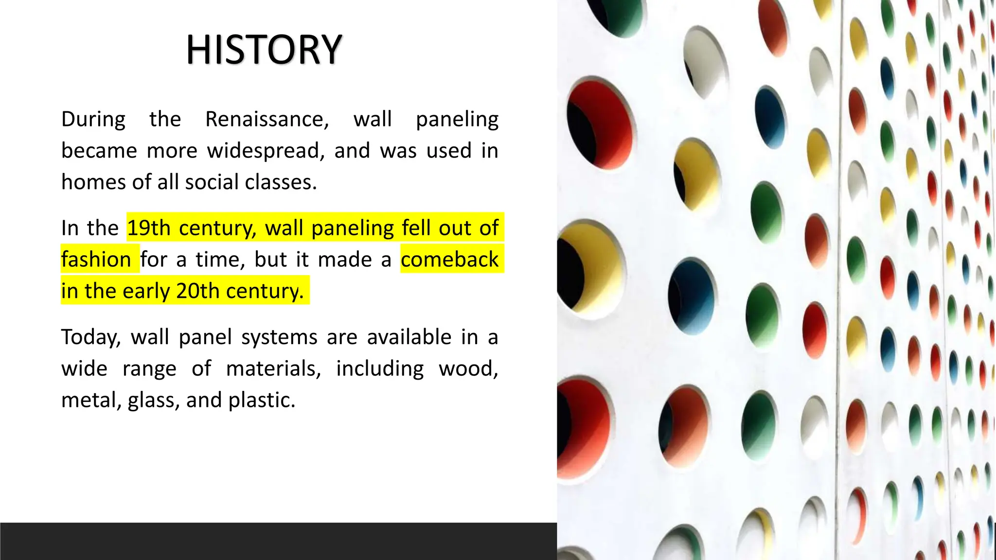 BUILDING TECHNOLOGY MODULE ONE TO 5 WALL PANEL SYSTEM | PPTX