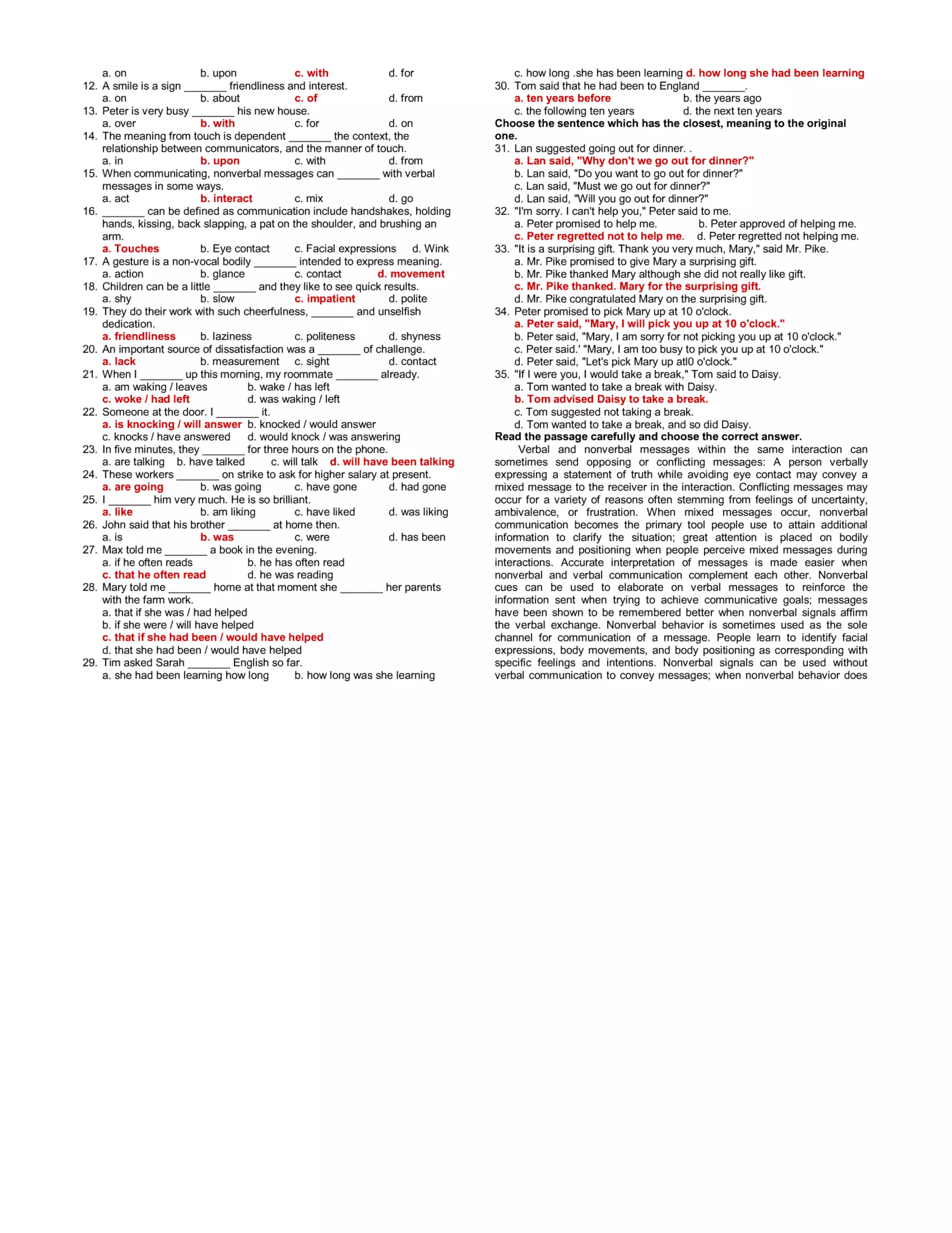 Btap tieng anh | PDF