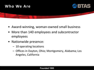 Btas Capabilities Briefing | PPTX