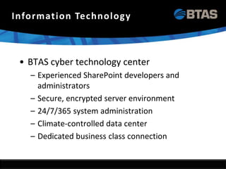 Btas Capabilities Briefing | PPTX