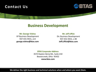 Btas Capabilities Briefing | PPTX