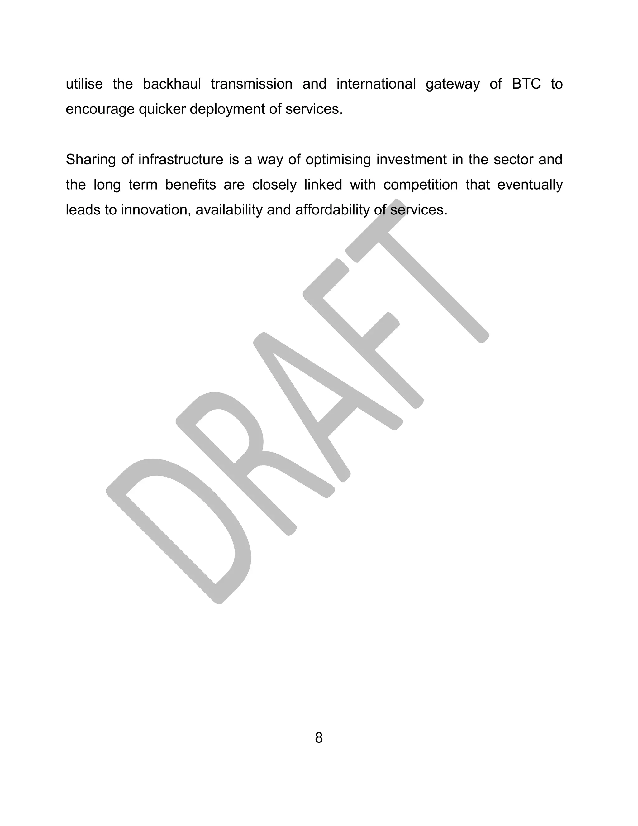 Bta's concept paper_on_sharing_communication_infrastructure | PDF