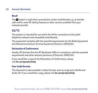 BT Big Button 200 | PDF