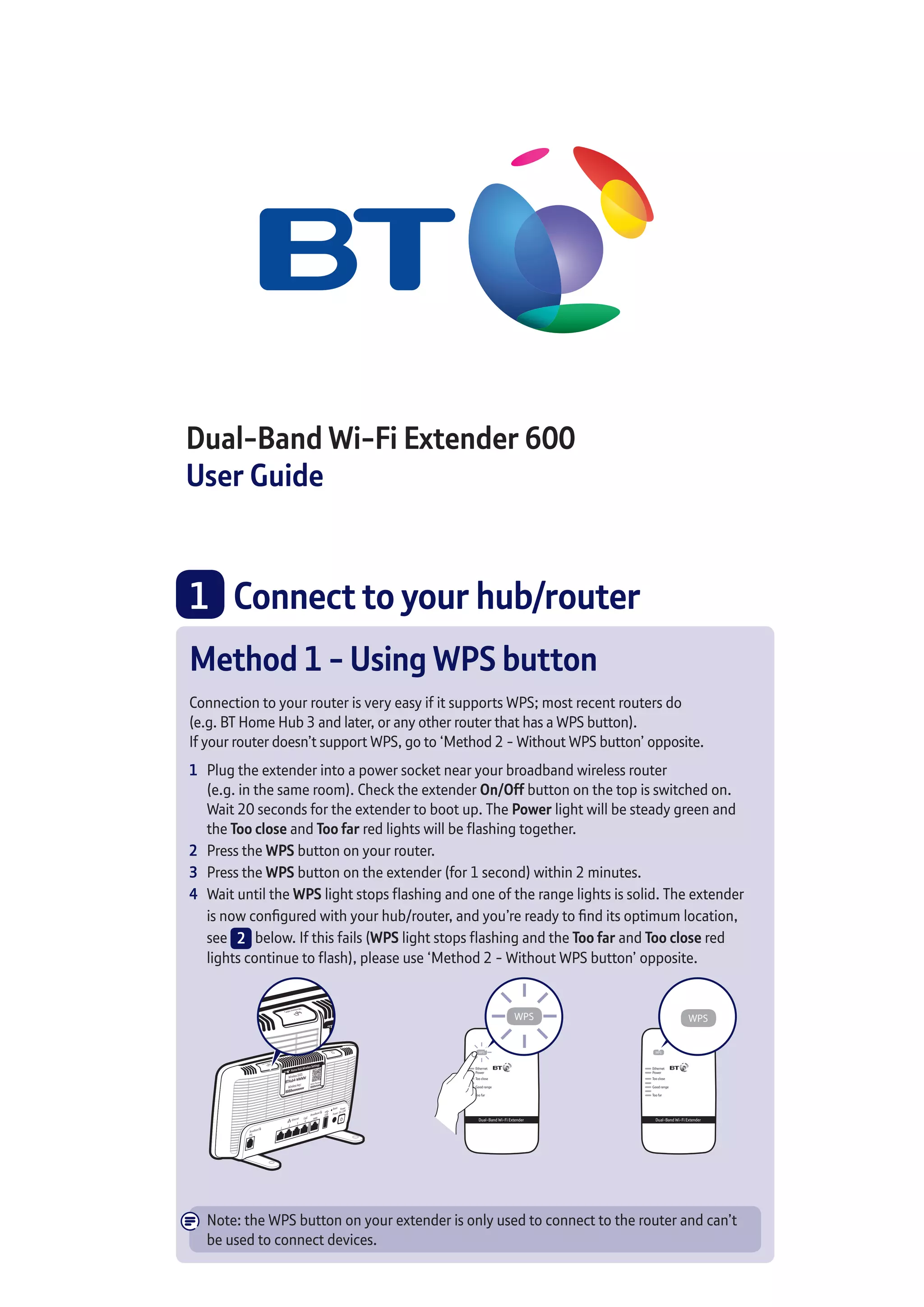 BT Dual-Band Wi-Fi Extender 600 | PDF
