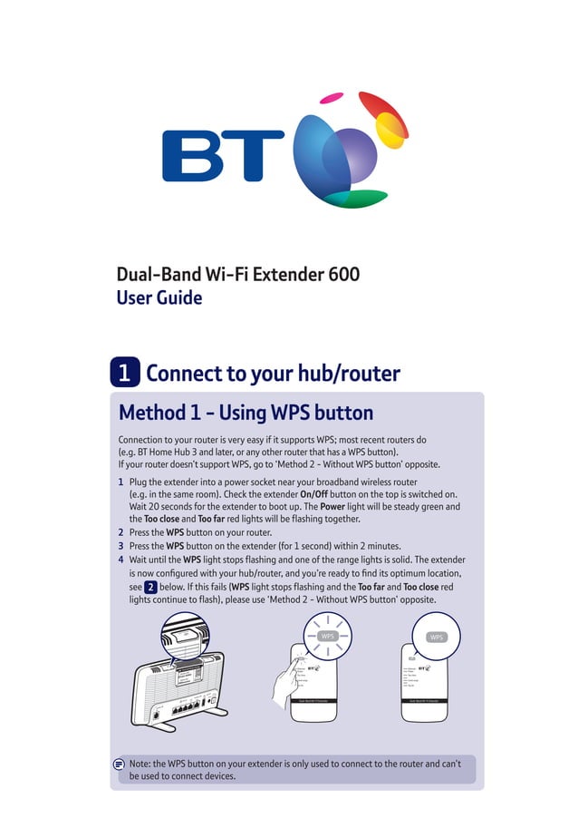 BT Dual-Band Wi-Fi Extender 600 | PDF