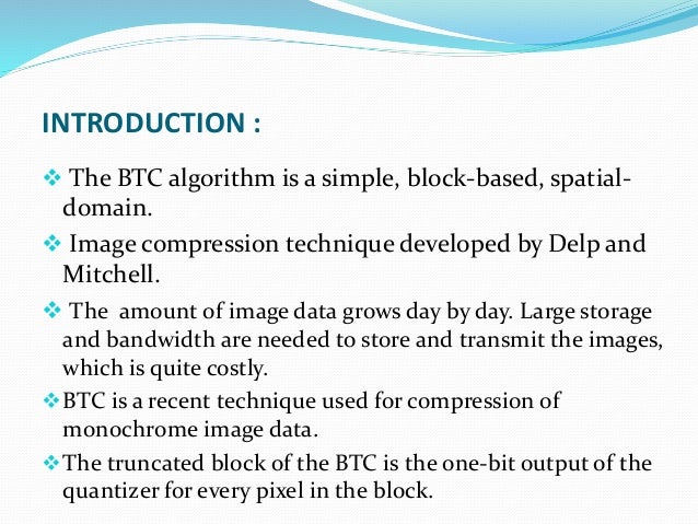 Block Truncation Coding