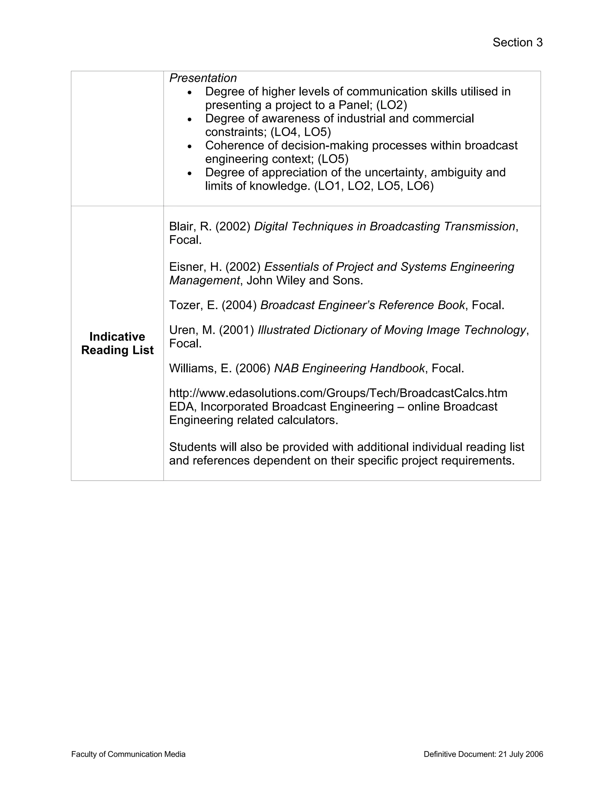 BTC3: Engineering Project Brief | DOC