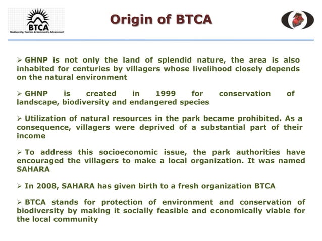 Btca presentation english (1) | PPT