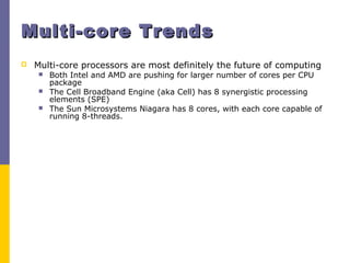 Webinaron muticoreprocessors | PPT