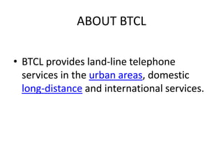 Btcl | PPTX