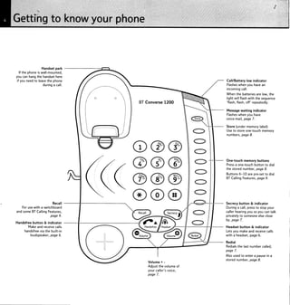 Bt converse 1200 Bt decor 110 user manual from Telephones Online www ...