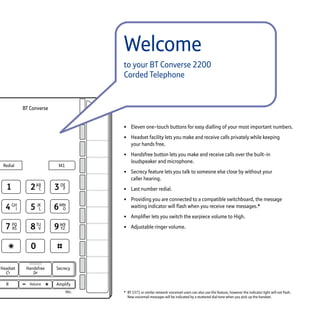 Bt converse 2200 user guide | PDF