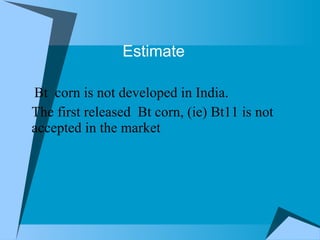Bt corn | PPT