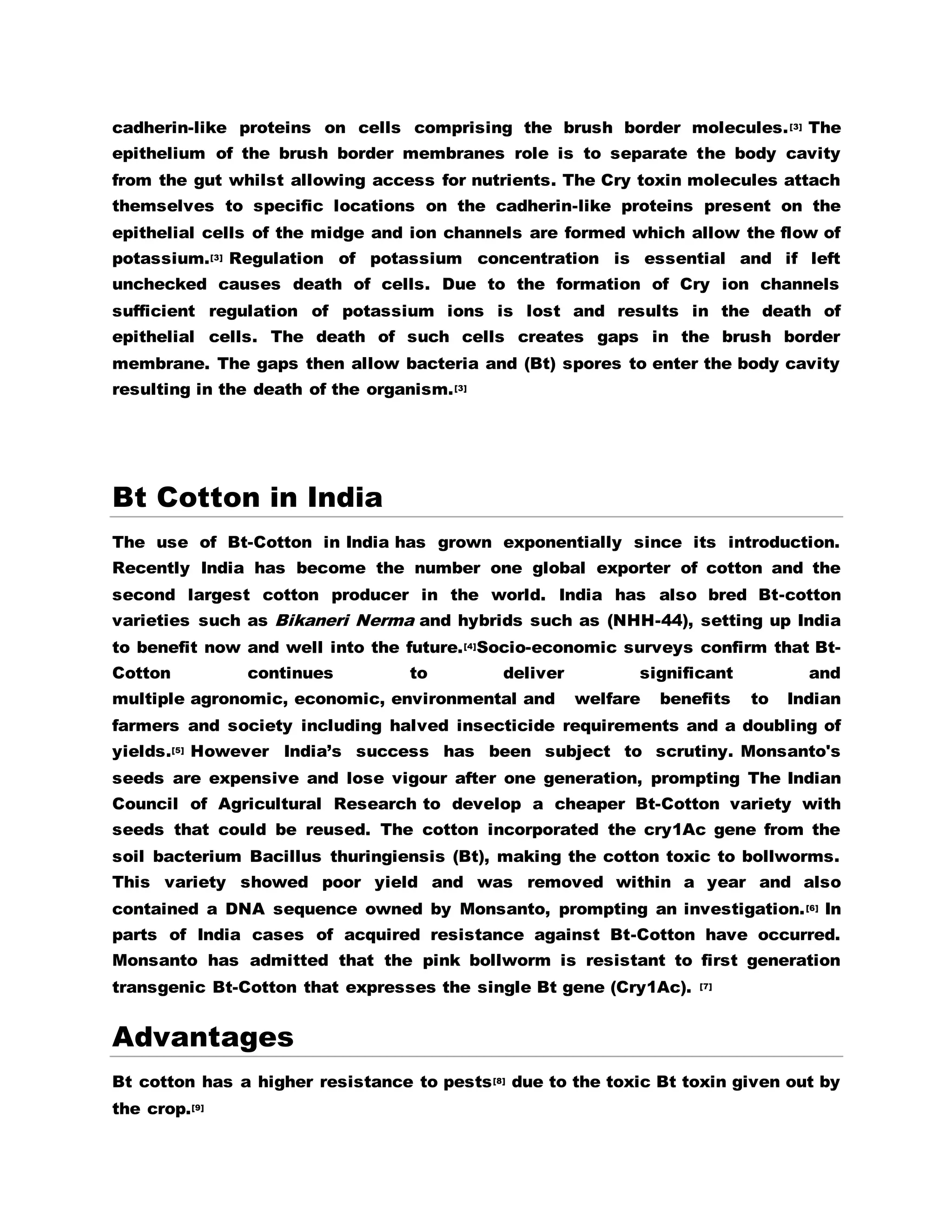 Bt cotton | DOCX