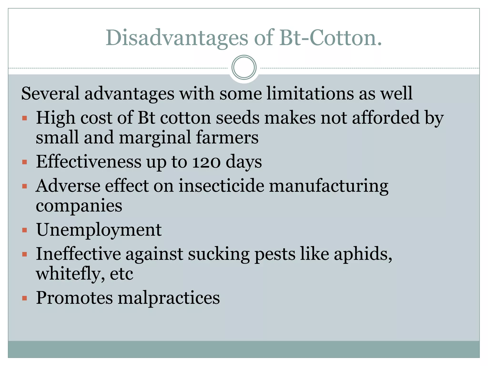 Bt cotton | PPTX