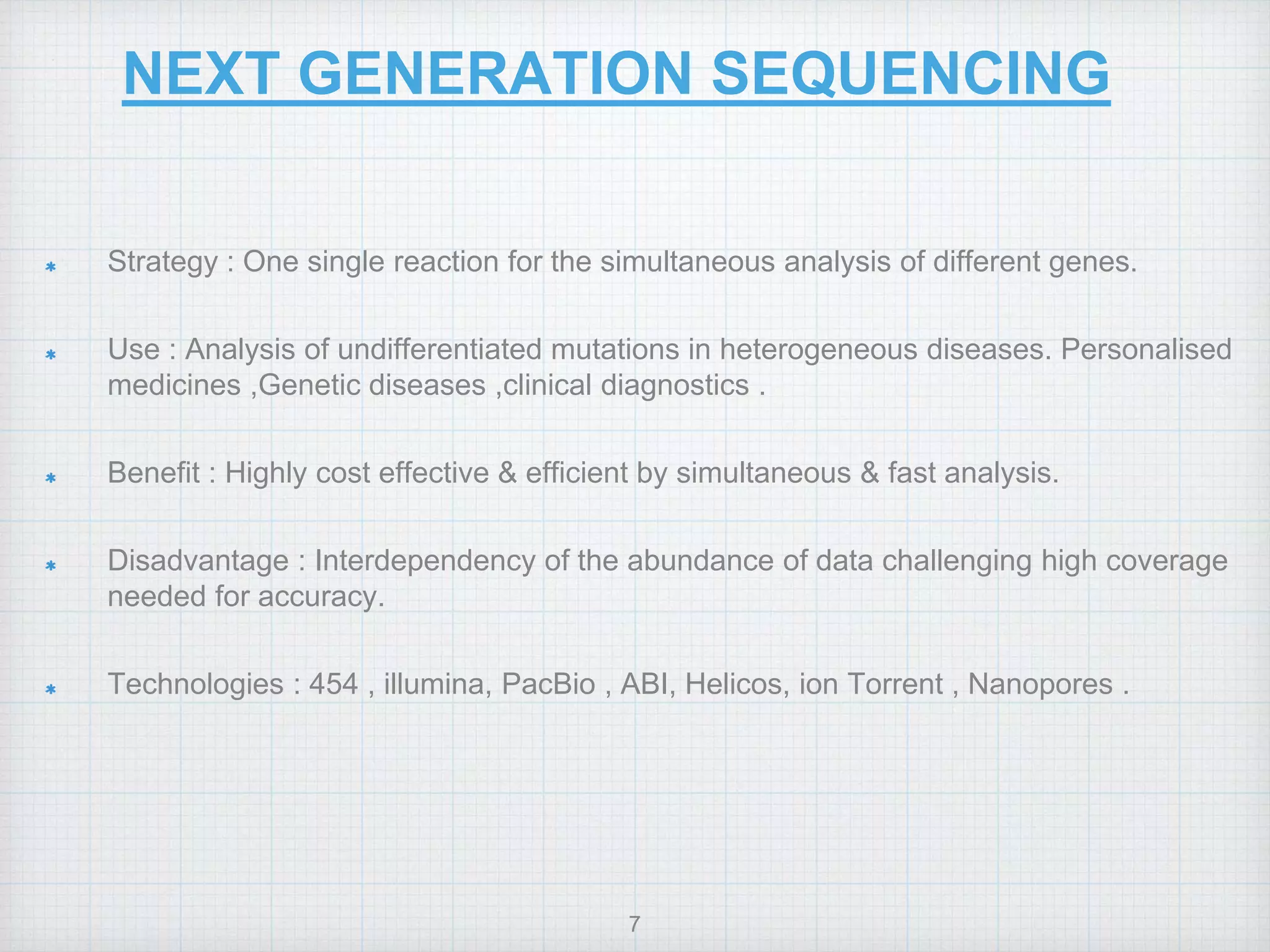 Next Generation Sequencing | PPTX