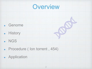 Next Generation Sequencing | PPTX