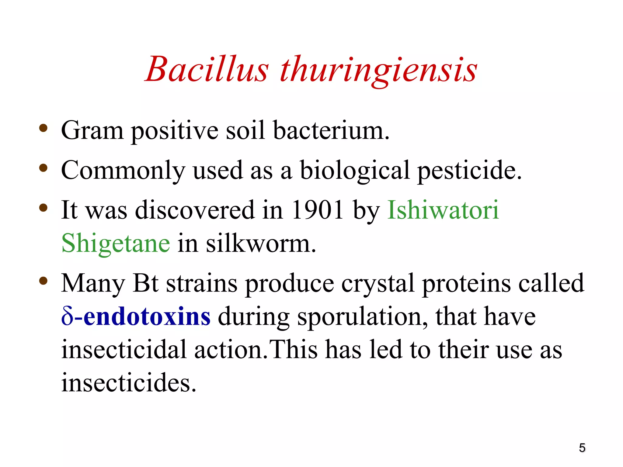 Bt cotton, insect resistant plant | PPT