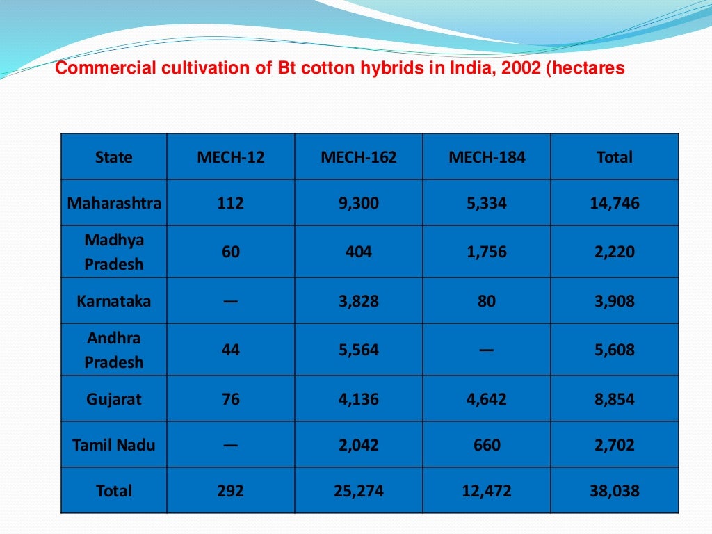 Bt Cotton India , Bt Cotton and India’s Policy on IPRs – UQJFK