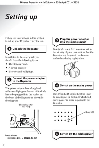 Bt diverse repeater User Guide from Telephones Online www ...