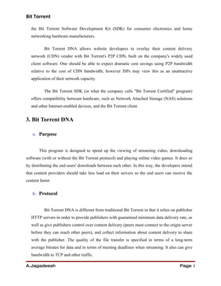 Bit torrent documentation | PDF