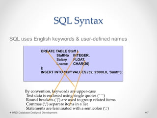 BTEC- HND In Computing-Creating Table_Week6.pptx