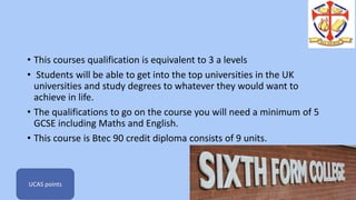 Btec business and ict | PPTX
