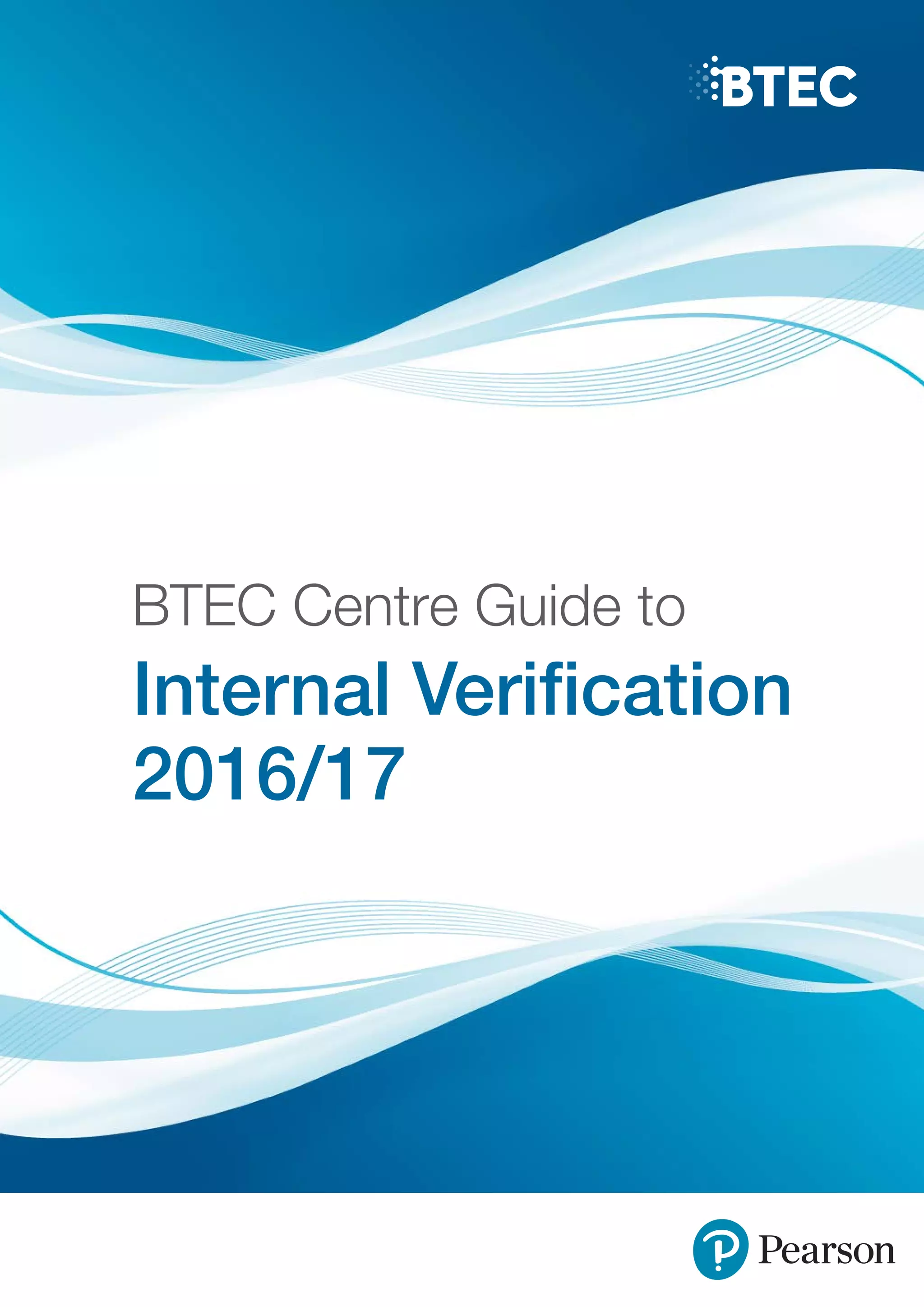Btec centre guide_to_internal_verification | PDF