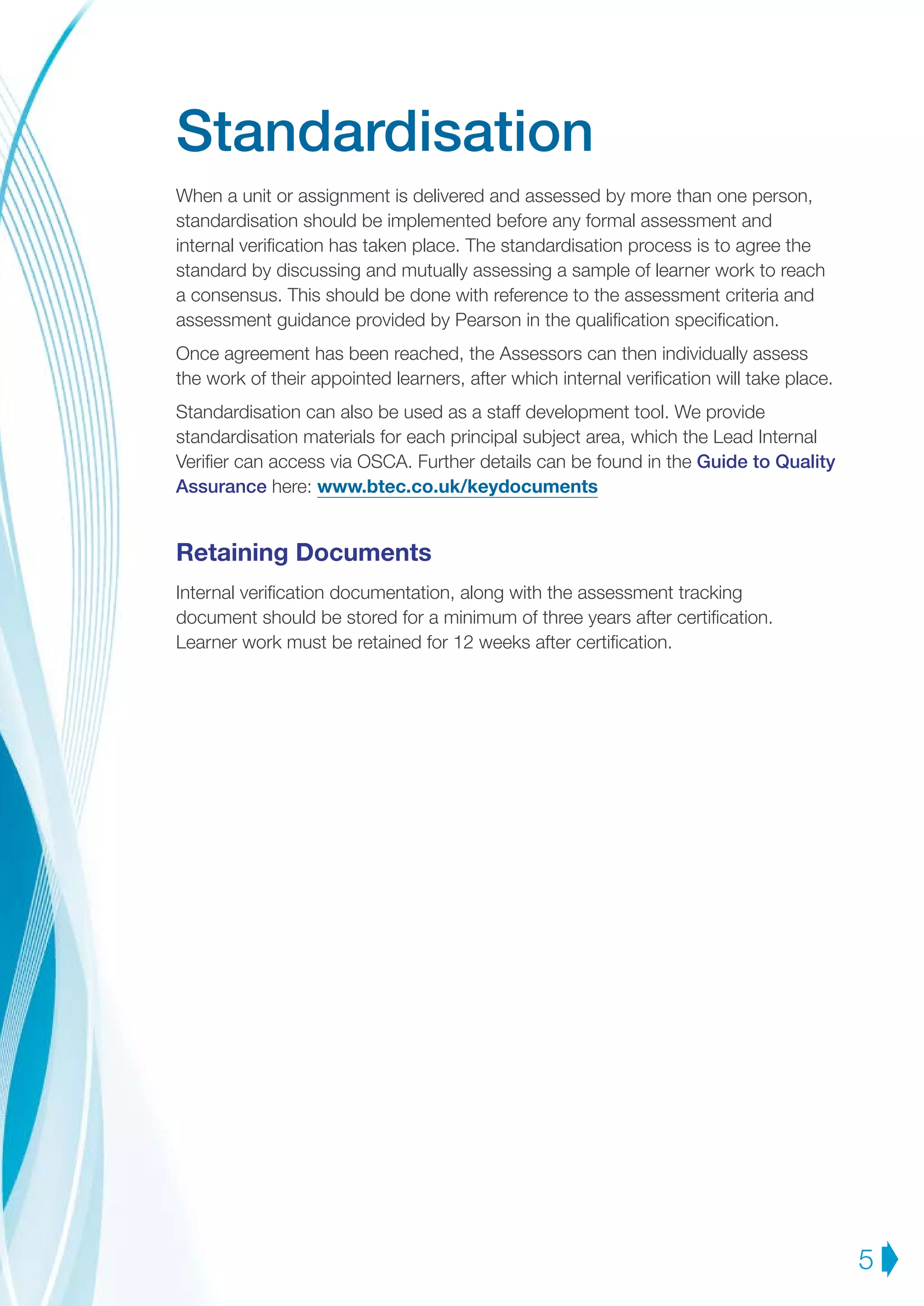 Btec centre guide_to_internal_verification | PDF