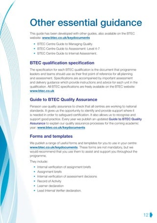 Btec centre guide_to_internal_verification | PDF