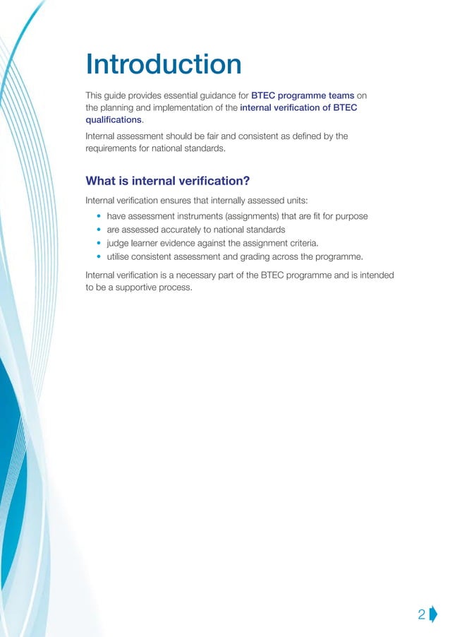 Btec centre guide_to_internal_verification | PDF | Educational ...